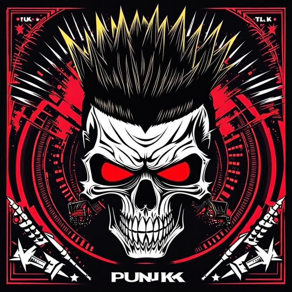 Punk record sleeve - AI Generated Artwork - NightCafe Creator