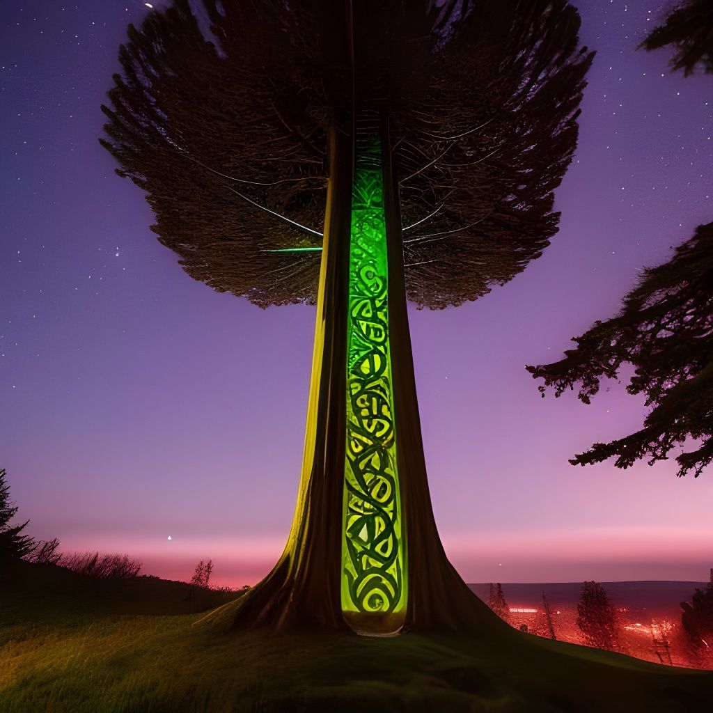 Celtic tree - AI Generated Artwork - NightCafe Creator