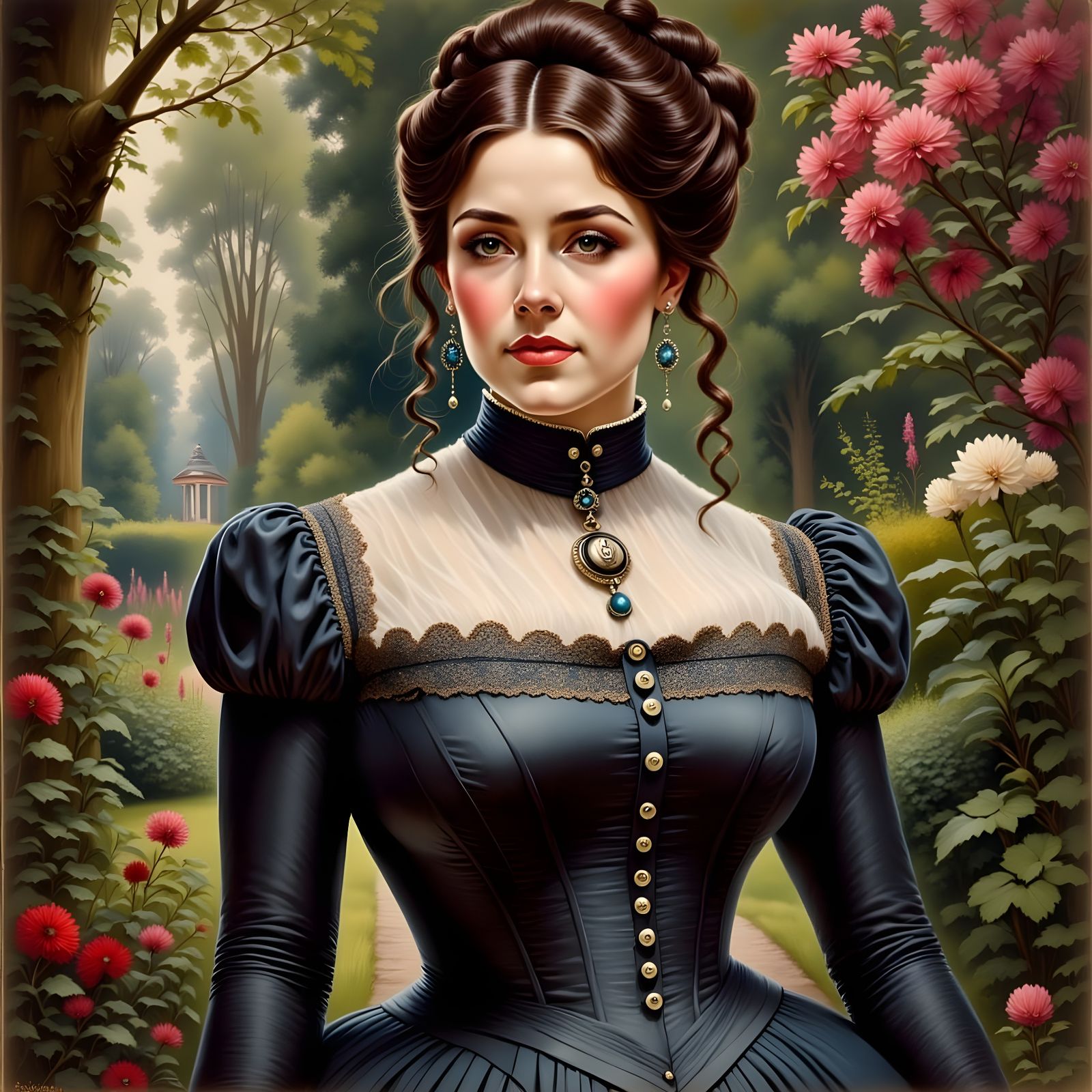 Beautiful Victorian Lady 🌸🌿💚 - Ethereal Victorian Beauty ...