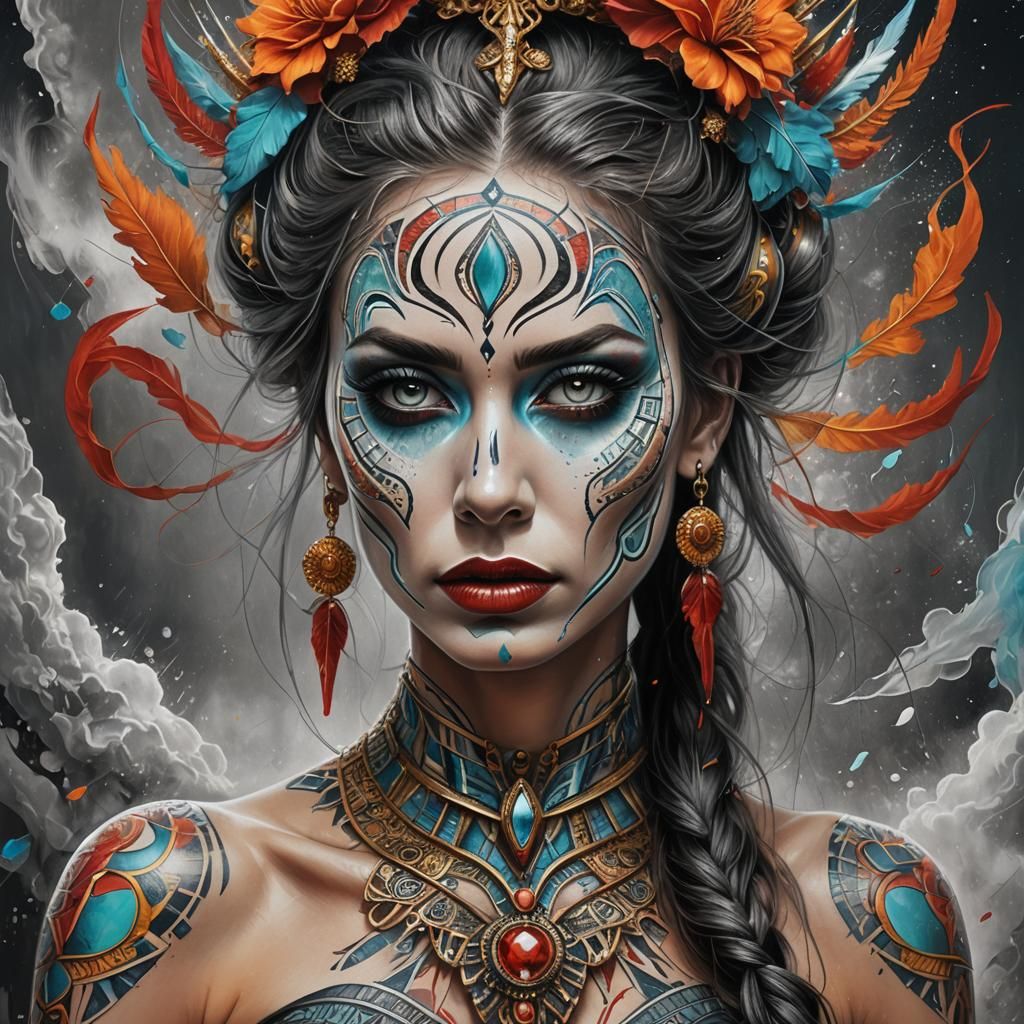 Tribal - AI Generated Artwork - NightCafe Creator