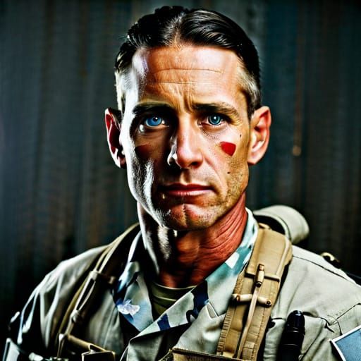 US Marine Warrior - AI Generated Artwork - NightCafe Creator