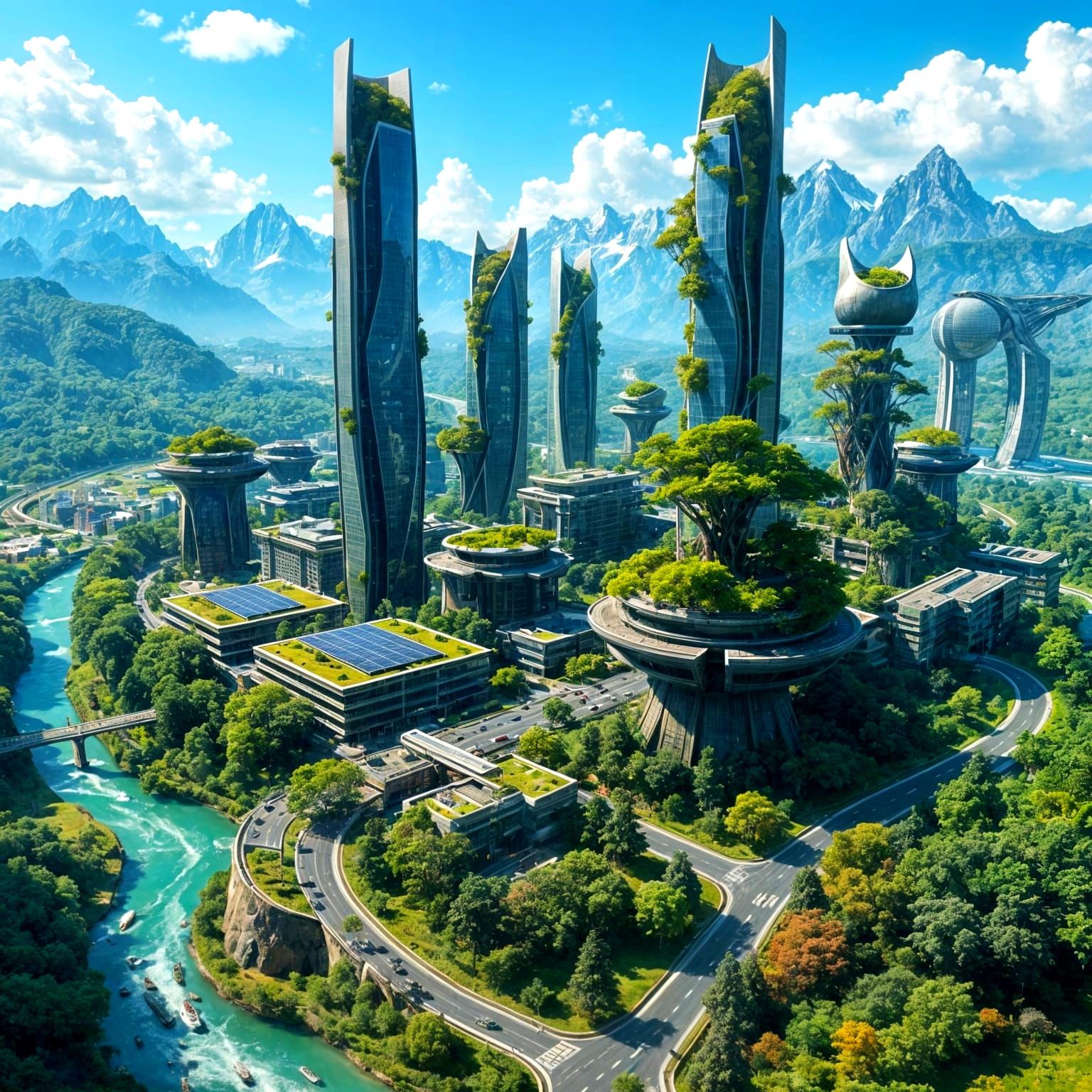 Solarpunk city - Solarpunk city