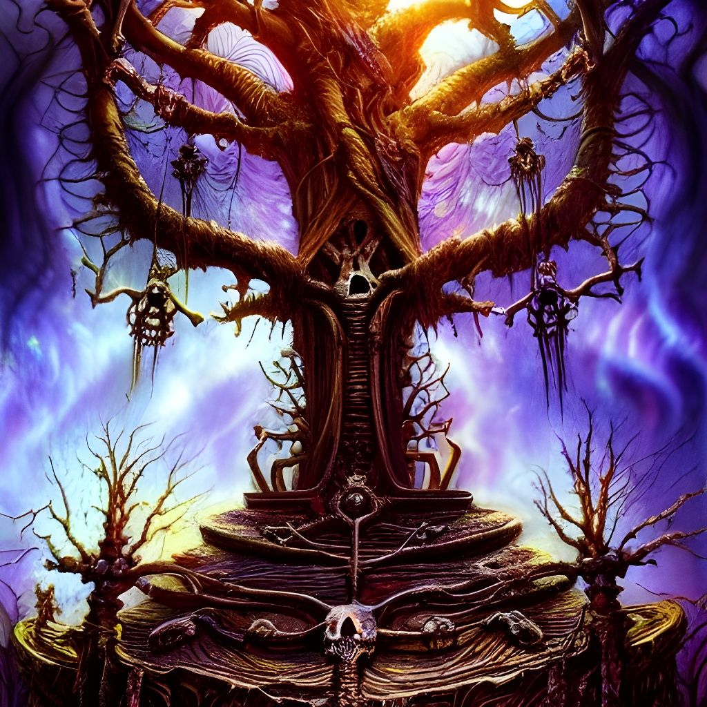 Tree of death - AI Generated Artwork - NightCafe Creator