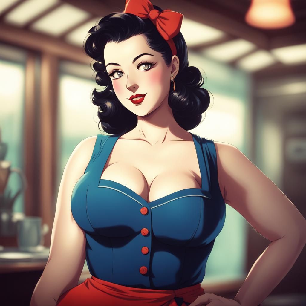 pinup girl - AI Generated Artwork - NightCafe Creator