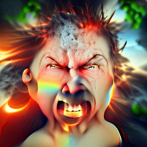 Rage and anger - AI Generated Artwork - NightCafe Creator