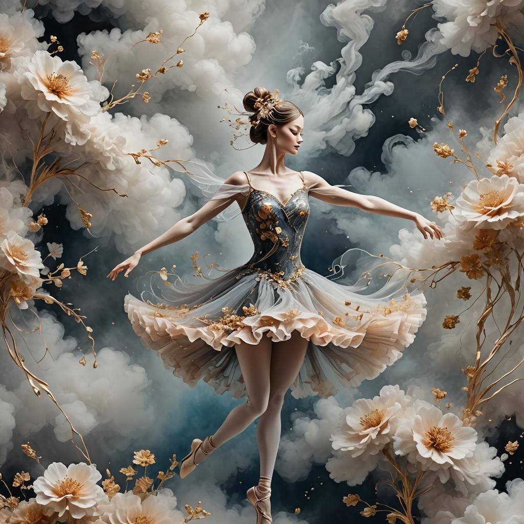 Ballet in The Clouds. - AI Generated Artwork - NightCafe Creator