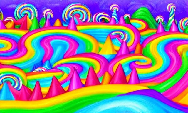 Psychedelic candy swirl - AI Generated Artwork - NightCafe Creator