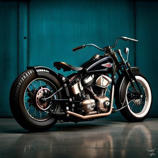 detailed and mechanically correct, black and gothic, rigid framed ...