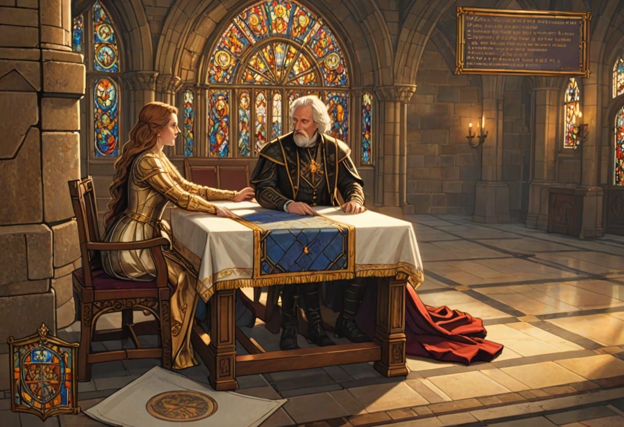 Grand Lord and Lady in Traditional British Renaiss... - AI Art