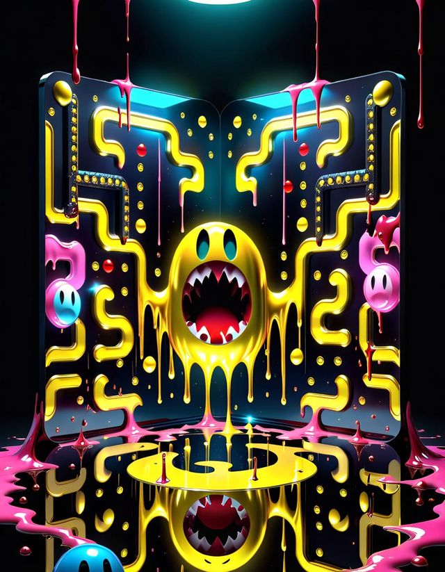 Horror Pac-Man - AI Generated Artwork - NightCafe Creator