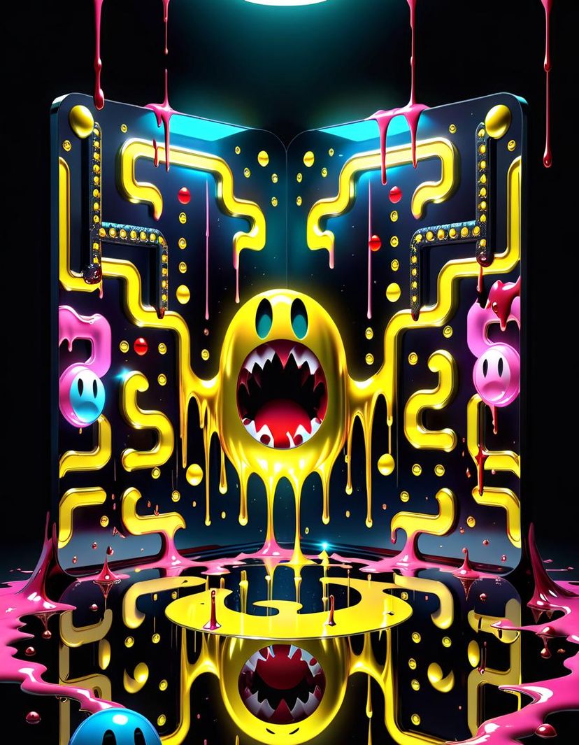 Horror Pac-Man - AI Generated Artwork - NightCafe Creator
