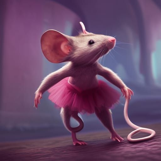 Rat in a tutu - AI Generated Artwork - NightCafe Creator