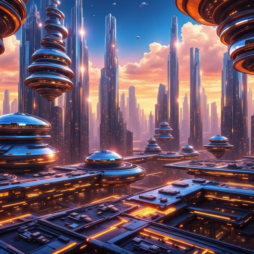 Sleek Architects Build Futuristic Solarpunk Cities... - AI Art