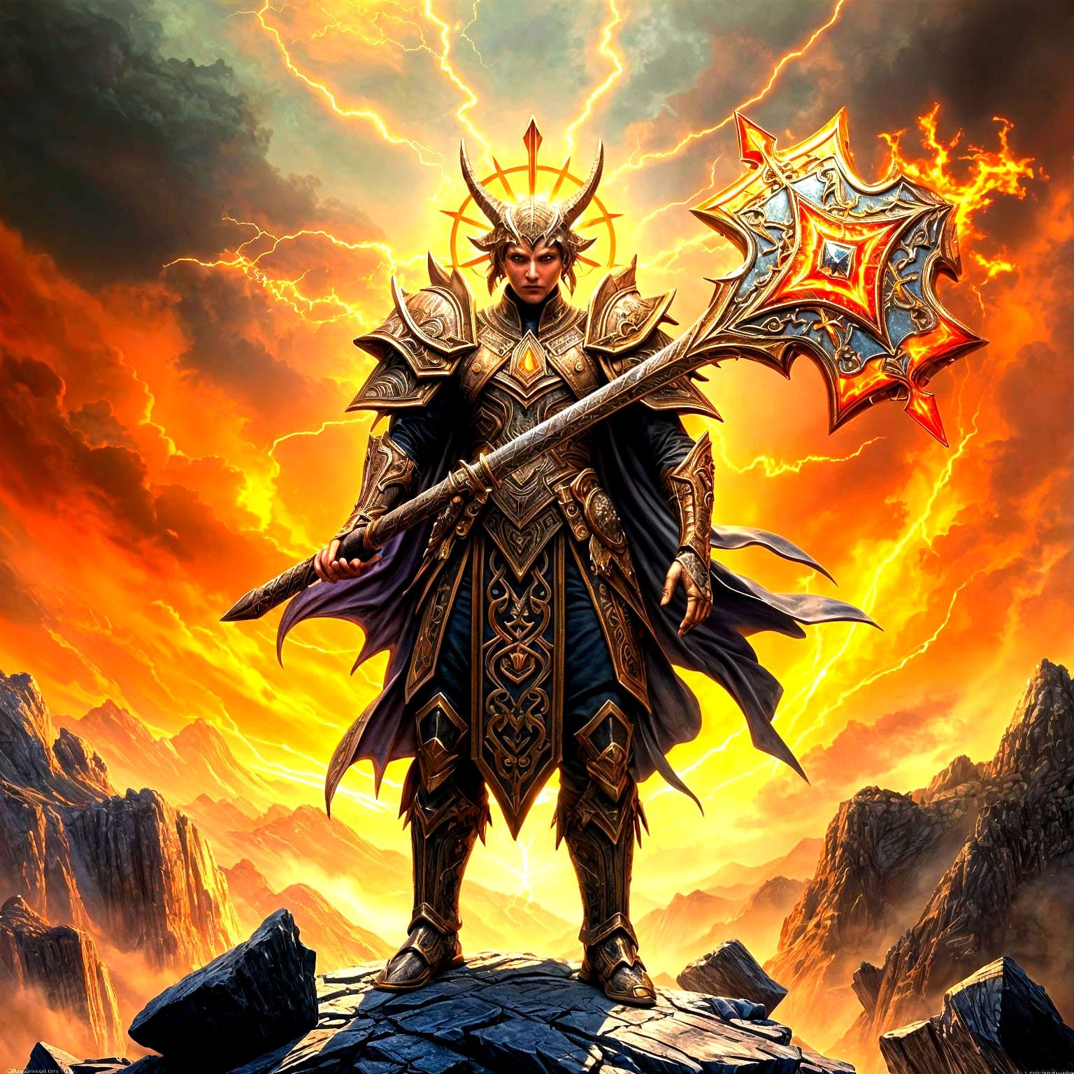 Ethereal Stormlight Radiant in Hyperrealistic Stor... - AI Art