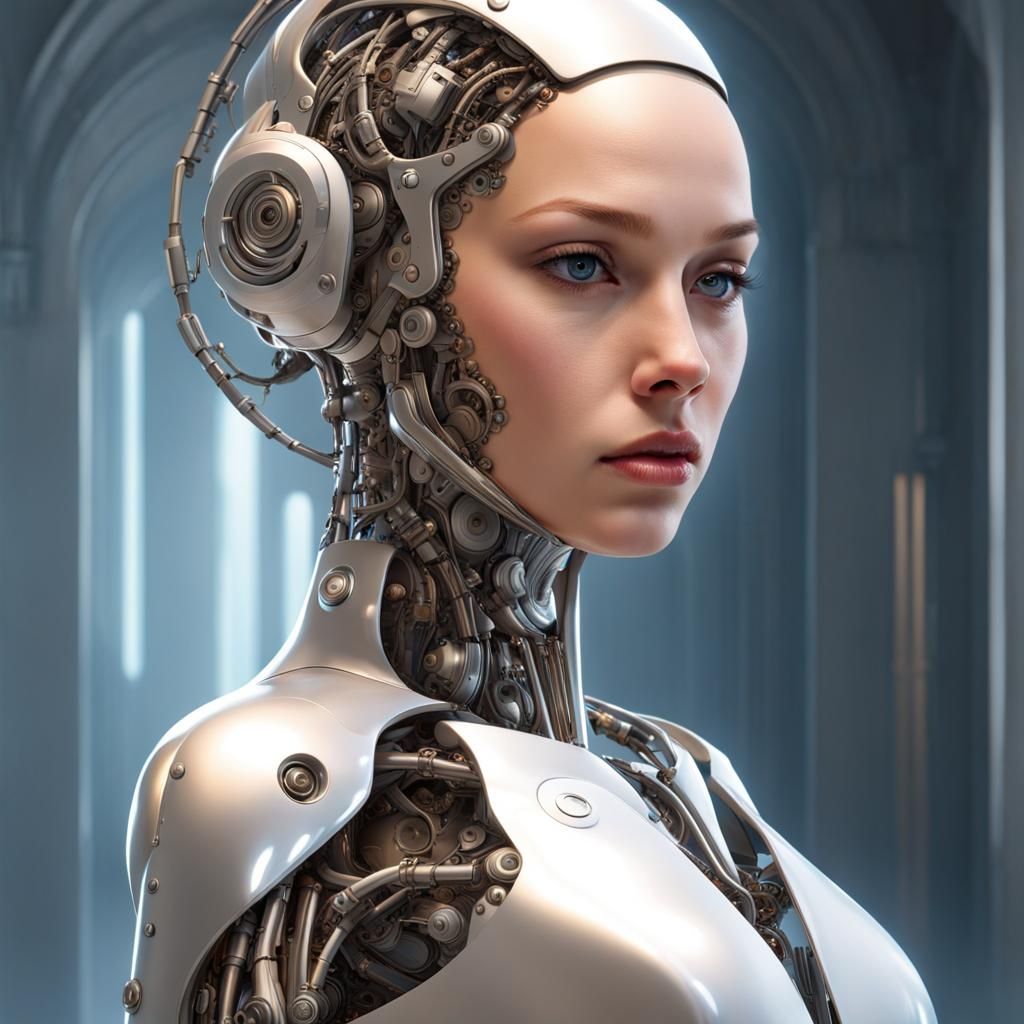 cyborg girl - AI Generated Artwork - NightCafe Creator