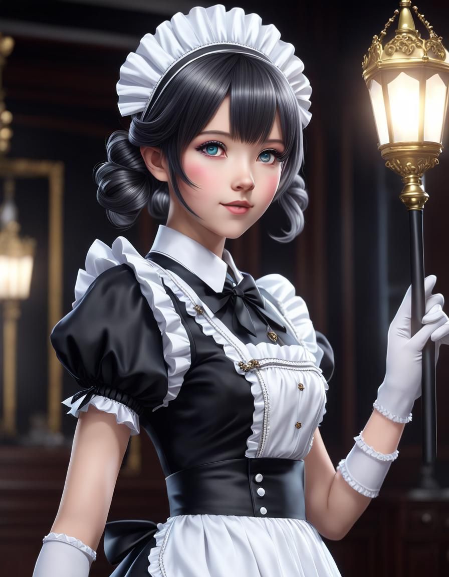 The Anime Maid Girl Ai Generated Artwork Nightcafe Creator