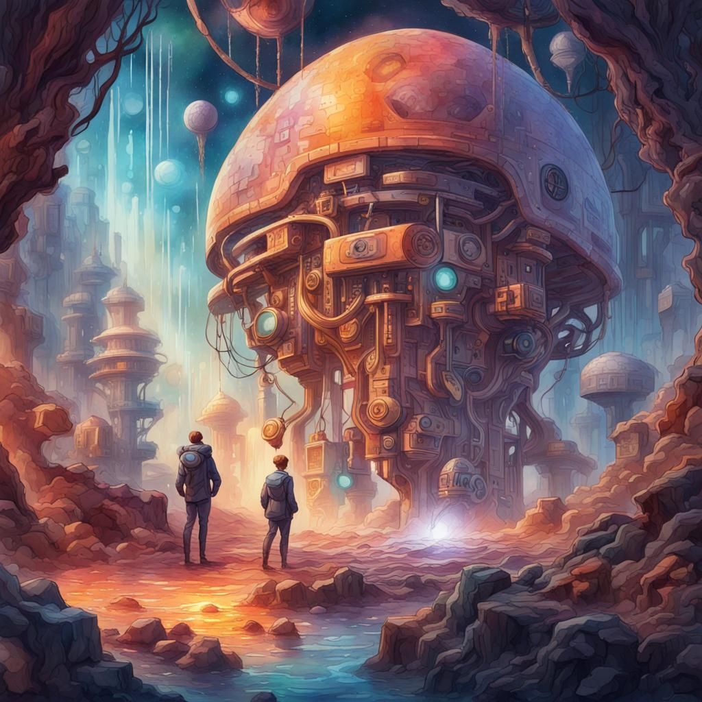 ALIEN RUINS - AI Generated Artwork - NightCafe Creator