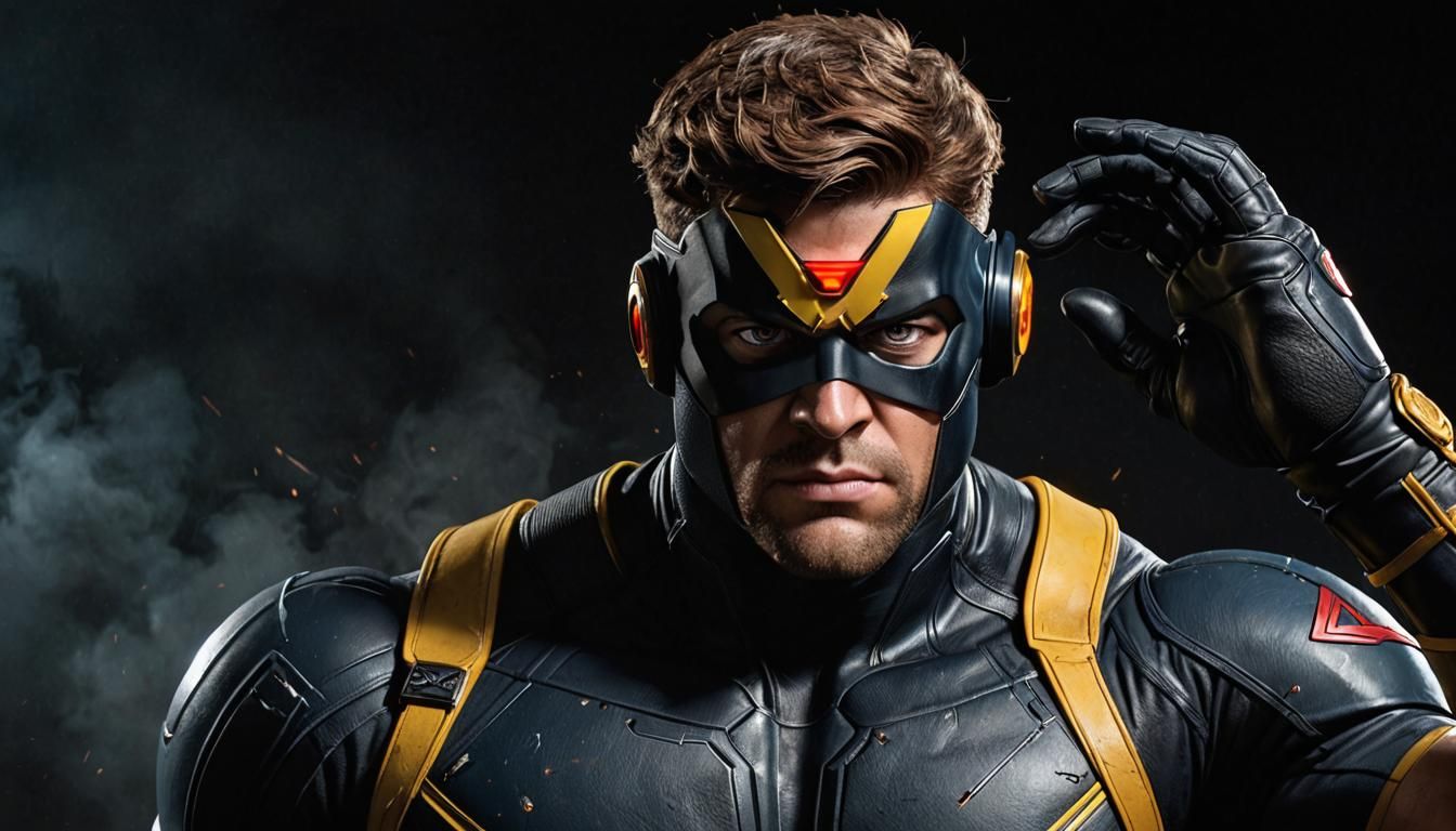 Cyclops (X-Men) - Cyclops, X-Men Character with Visor Beam