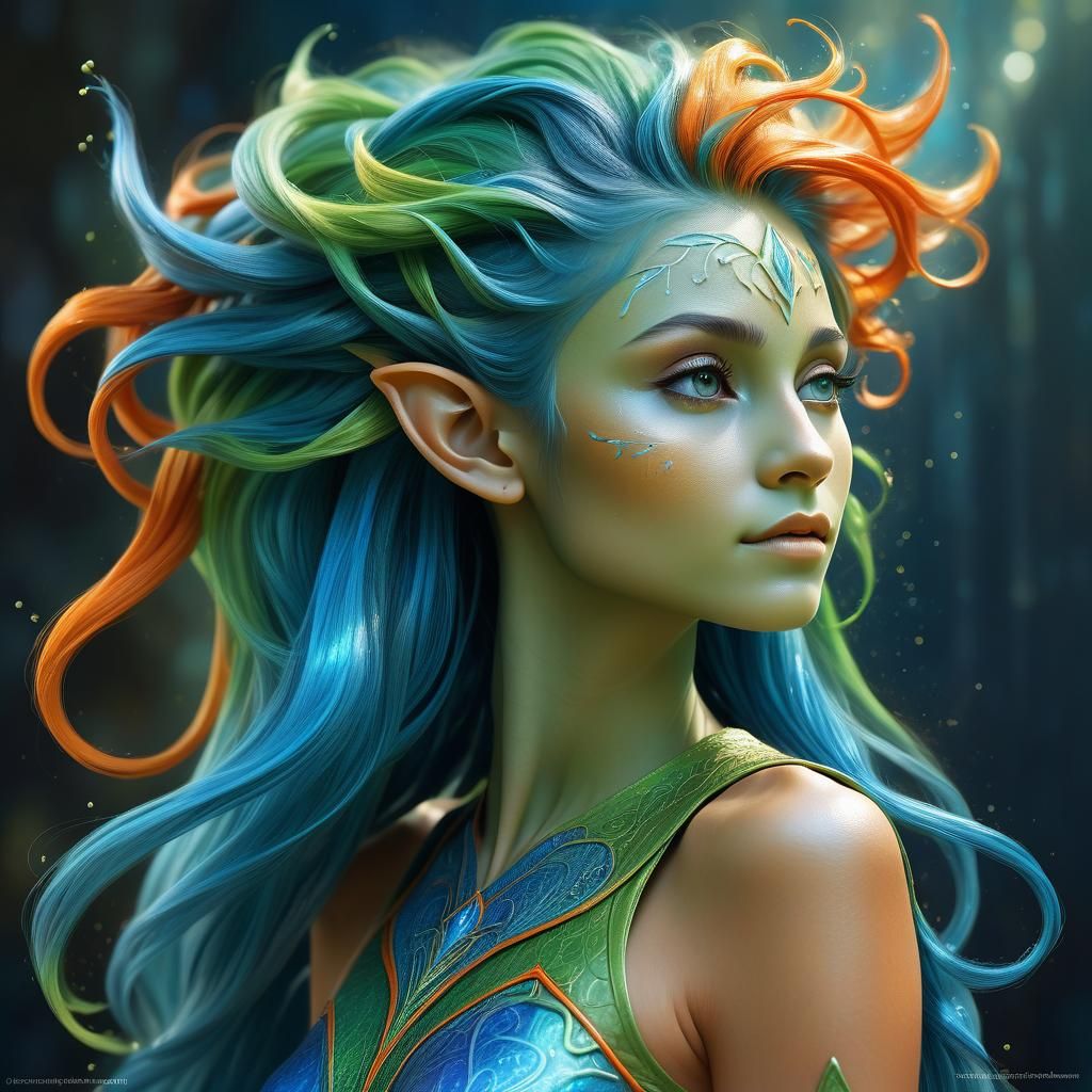 Pretty Elf - AI Generated Artwork - NightCafe Creator