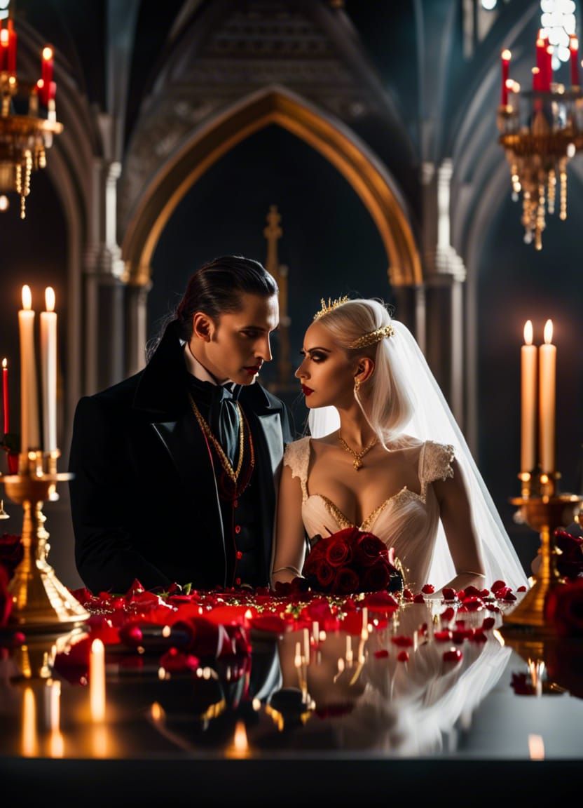 Vampire Wedding 4 - AI Generated Artwork - NightCafe Creator