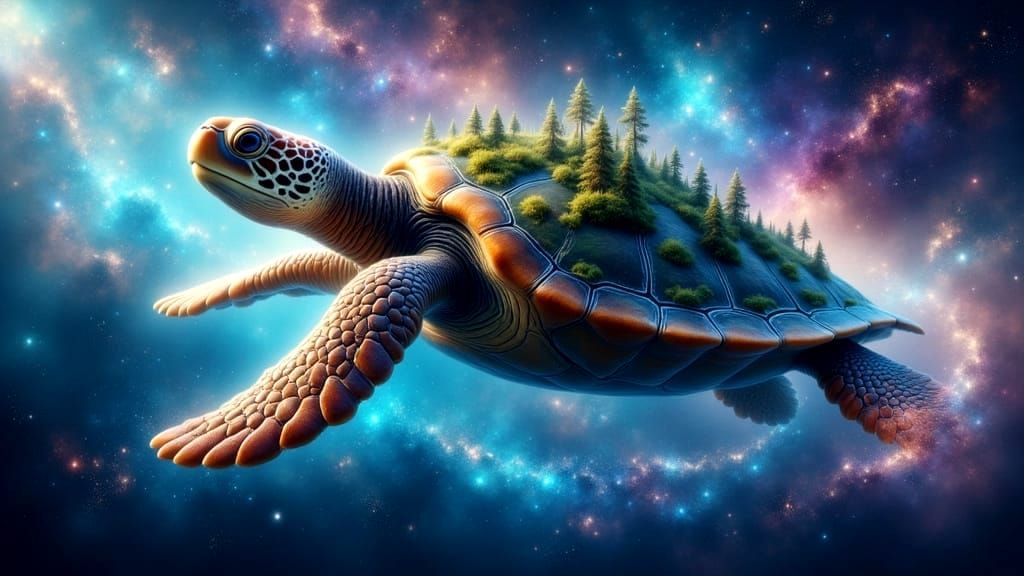 A colossal hybrid sea turtle - Cosmic Sea Turtle in Hyperrea...