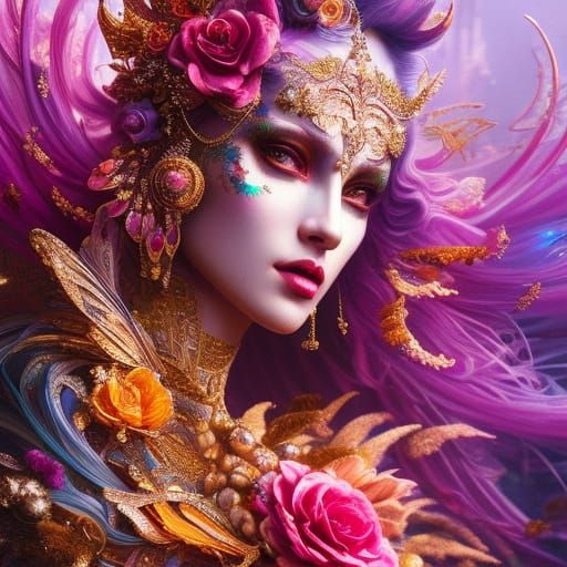 Rosey Fae Fantasy - AI Generated Artwork - NightCafe Creator