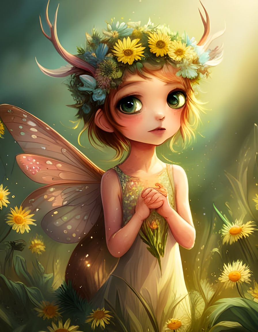 Chibi fawn fairy - AI Generated Artwork - NightCafe Creator