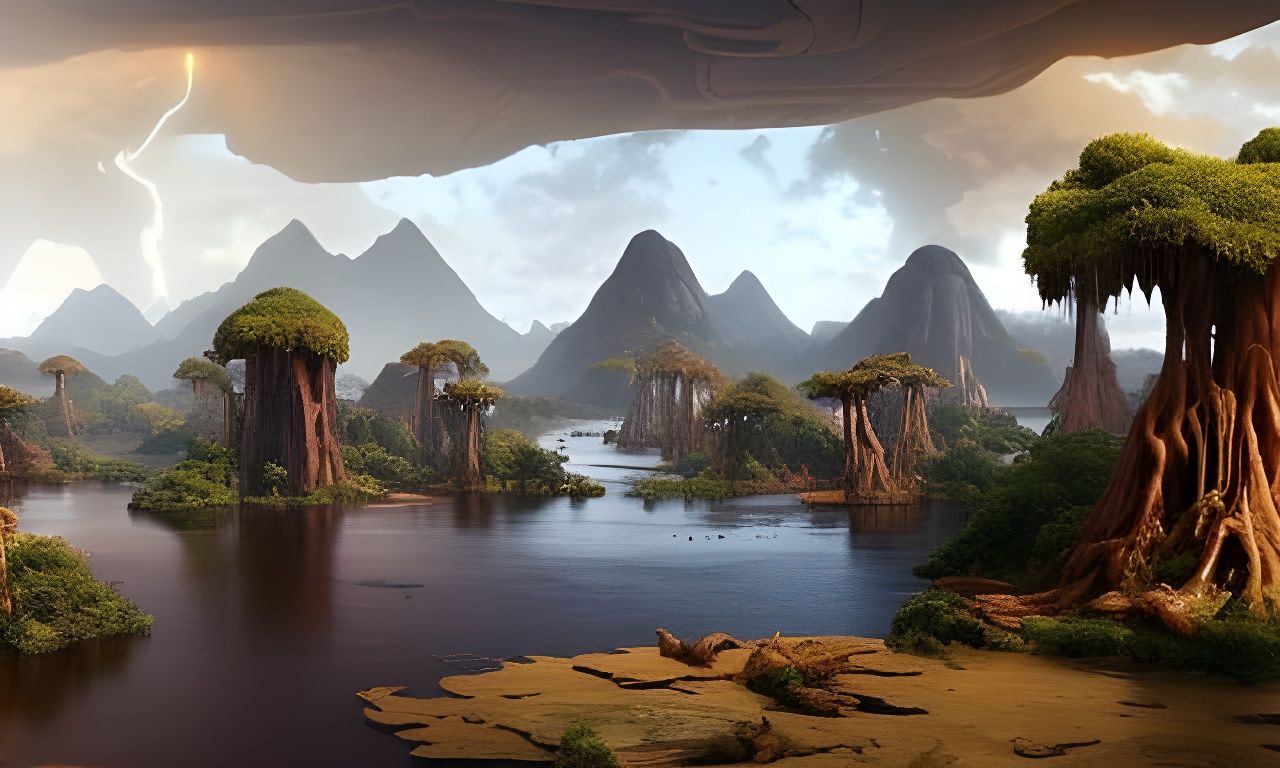 Primordial World - AI Generated Artwork - NightCafe Creator