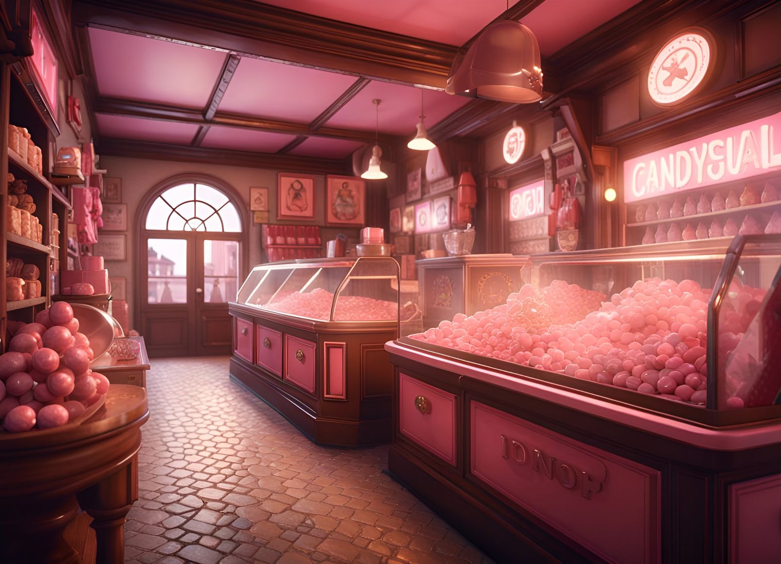 Old European Candy Shop (II) - AI Generated Artwork - NightCafe Creator