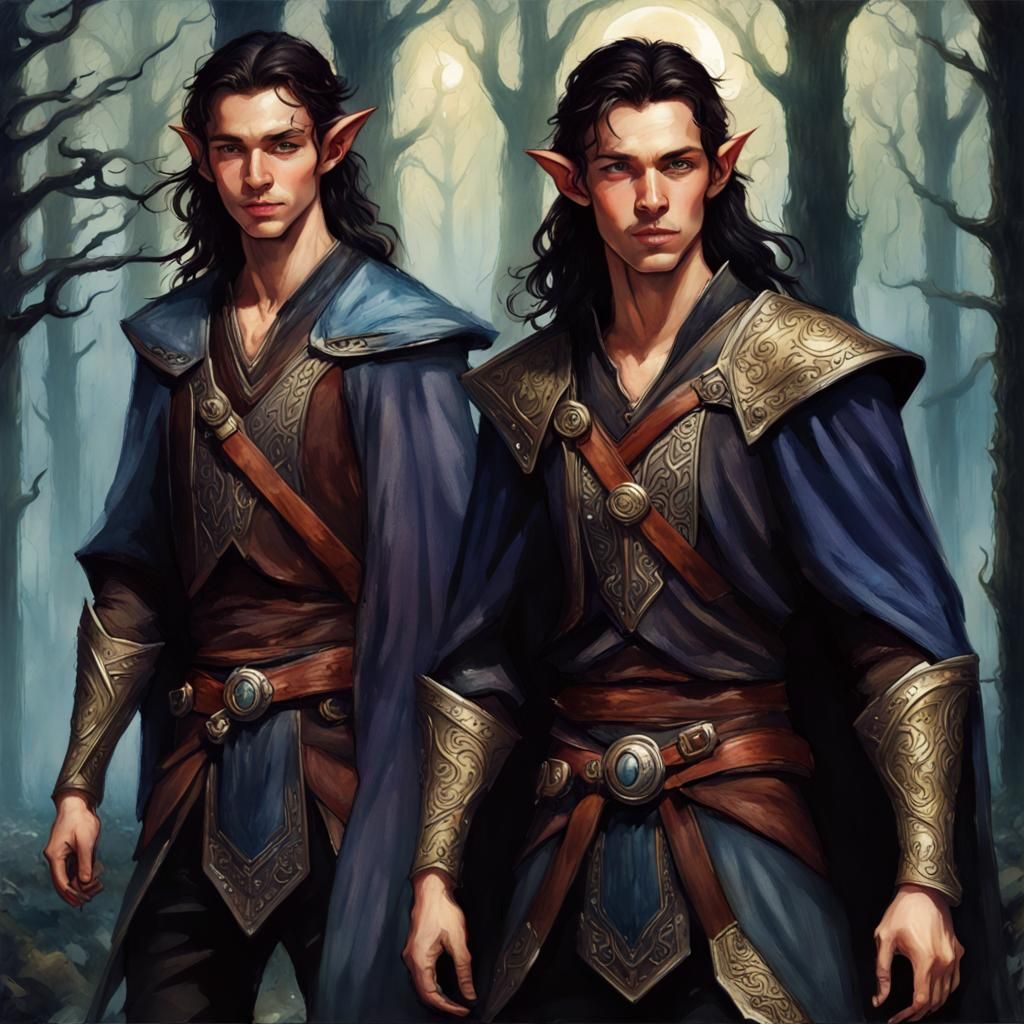 Elladan and Elrohir - AI Generated Artwork - NightCafe Creator