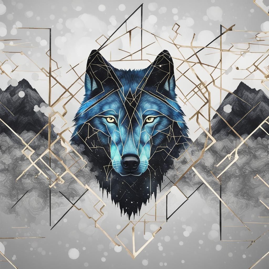 🐺Wolf logo🐺 - AI Generated Artwork - NightCafe Creator