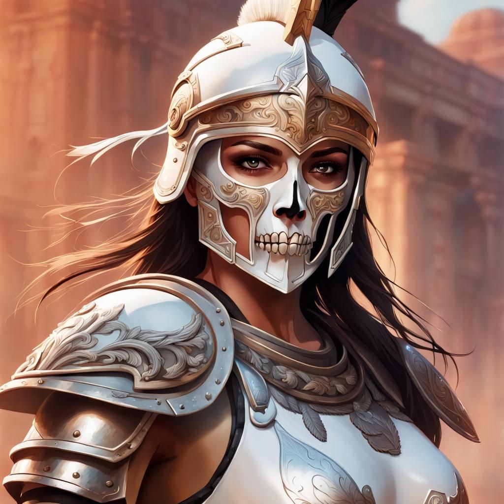 Fem spartan warrior - AI Generated Artwork - NightCafe Creator