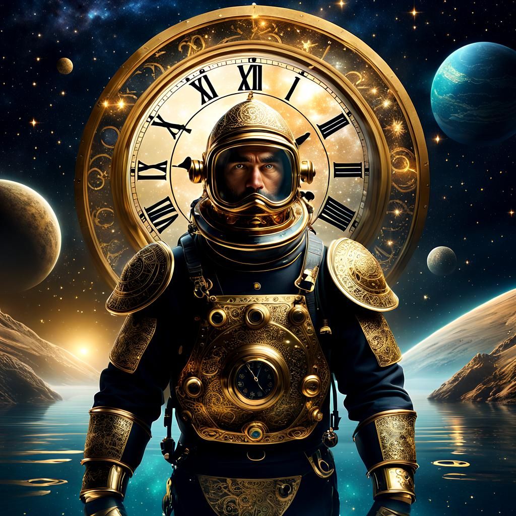 Temporal Cosmonaut - AI Generated Artwork - NightCafe Creator