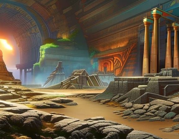 Archaeological Dig Site 7949 - AI Generated Artwork - NightCafe Creator