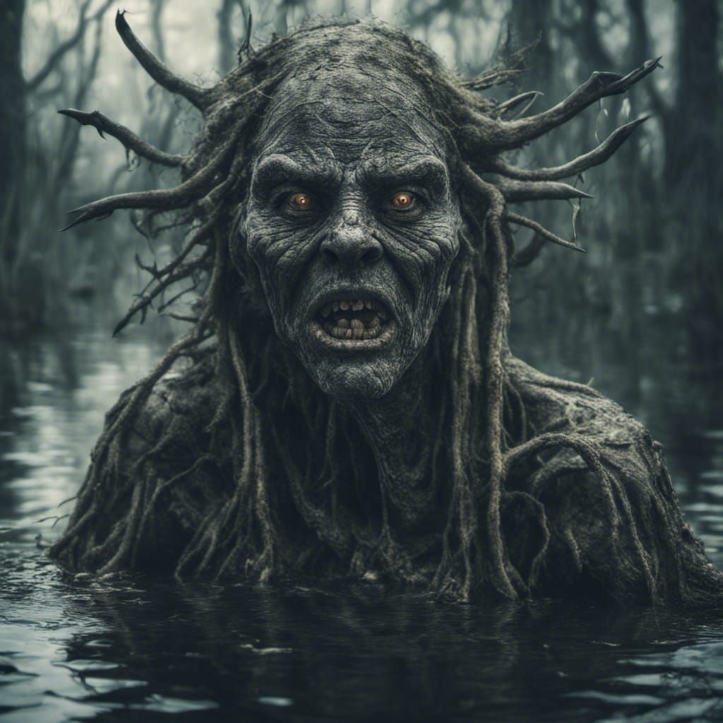 Imposing and Monstrous Water Hag Emerging from the Depths - AI ...