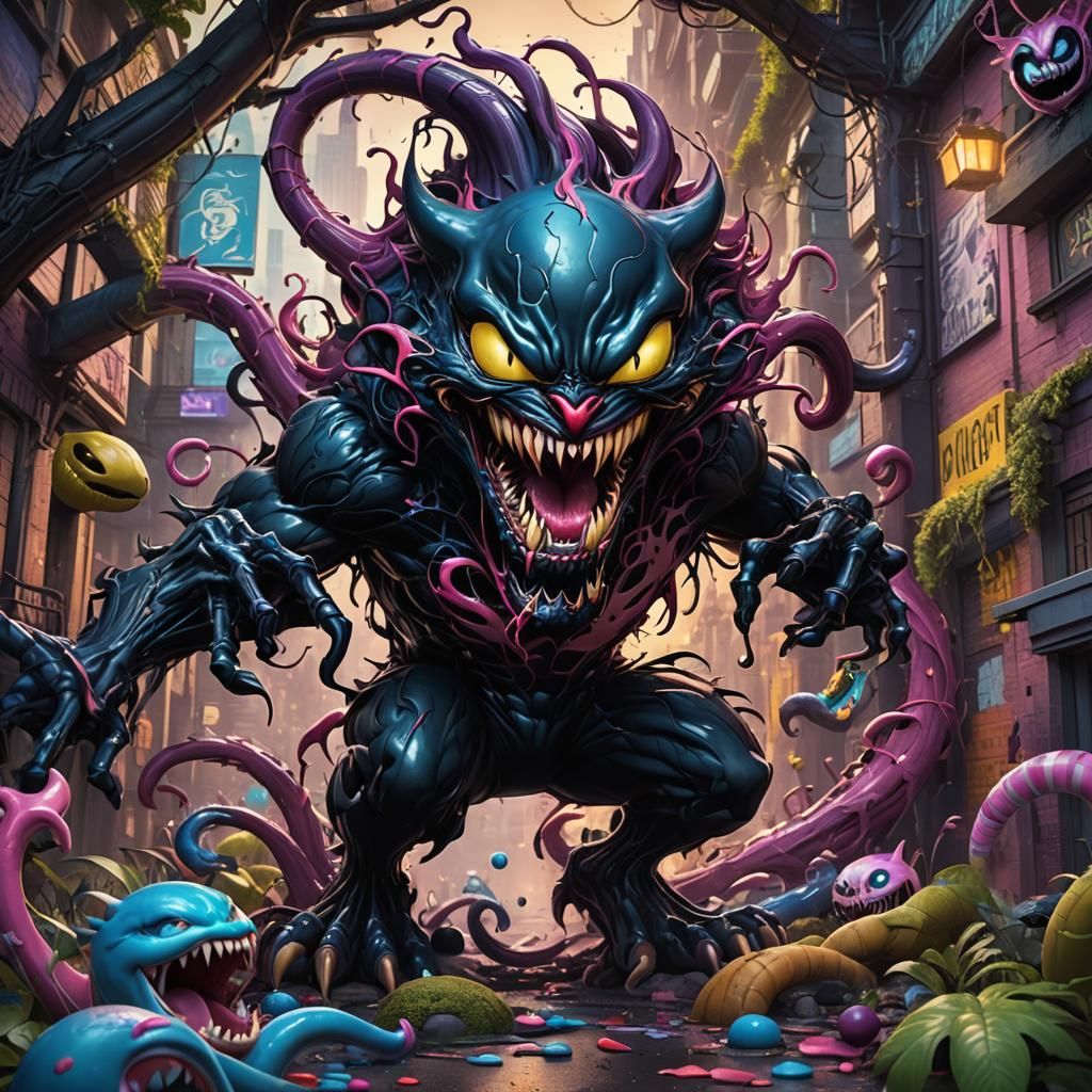 Cheshire Symbiote - AI Generated Artwork - NightCafe Creator