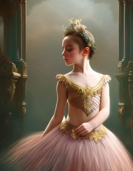 Petite Ballerina col v2.0 - AI Generated Artwork - NightCafe Creator