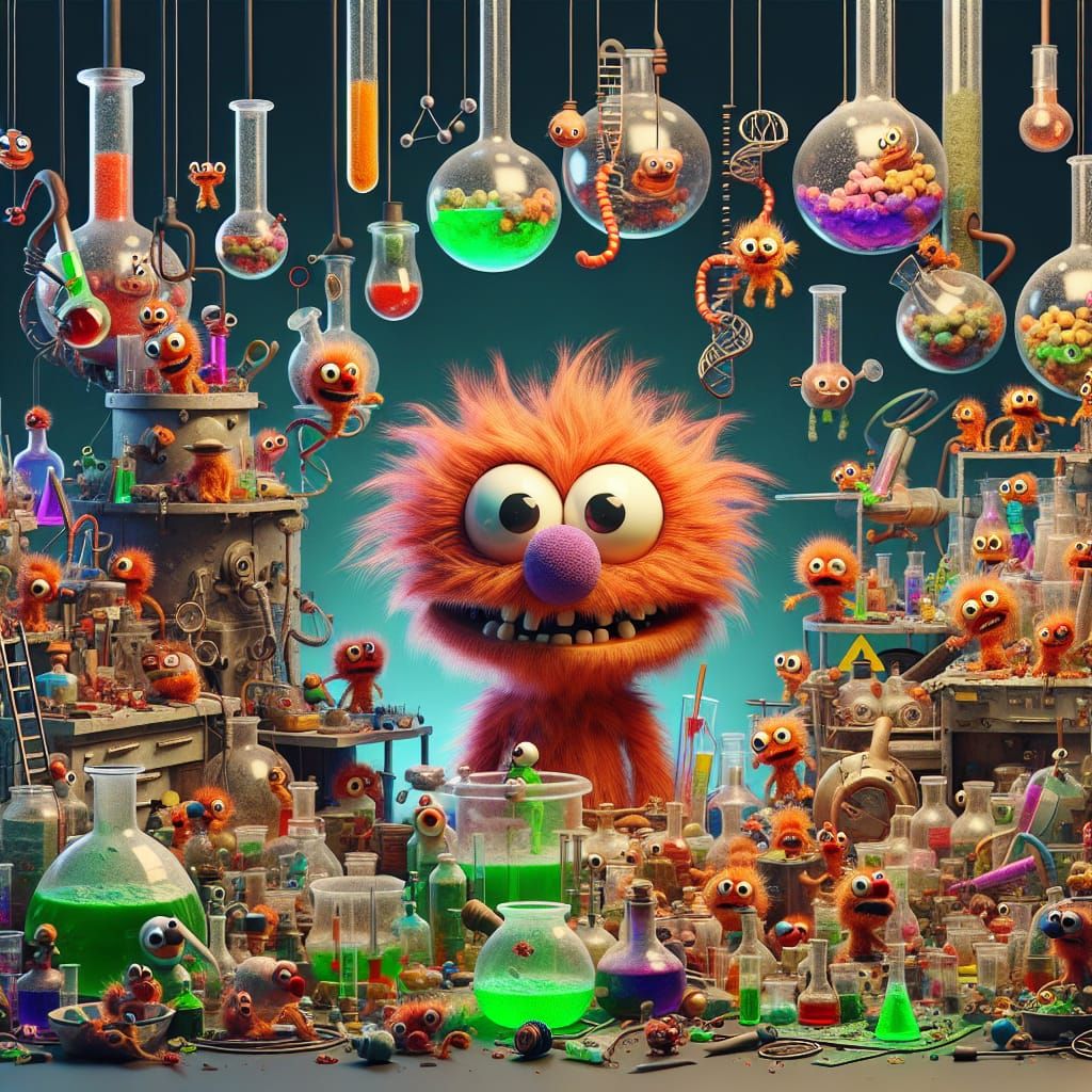 Muppet Meth Lab - AI Generated Artwork - NightCafe Creator