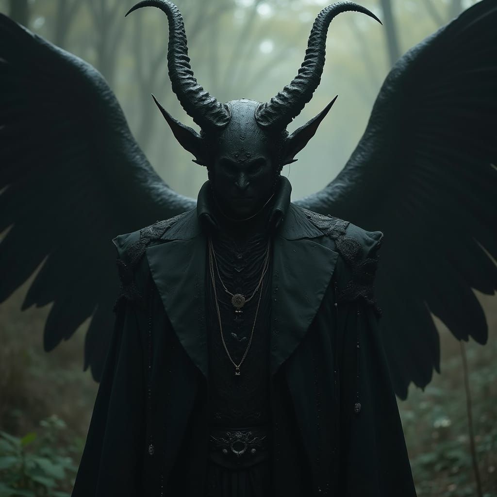 lucifer - Lucifer, Fallen Angel in Eerie Gothic Darkness