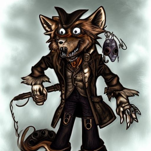 Steampunk werewolf Royo - AI Generated Artwork - NightCafe Creator