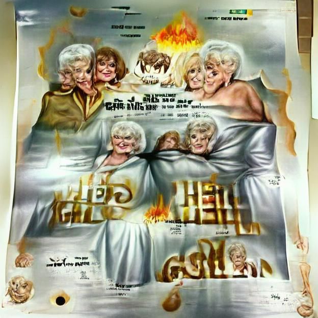The Golden Girls Go To Hell Movie Poster : r/nightcafe