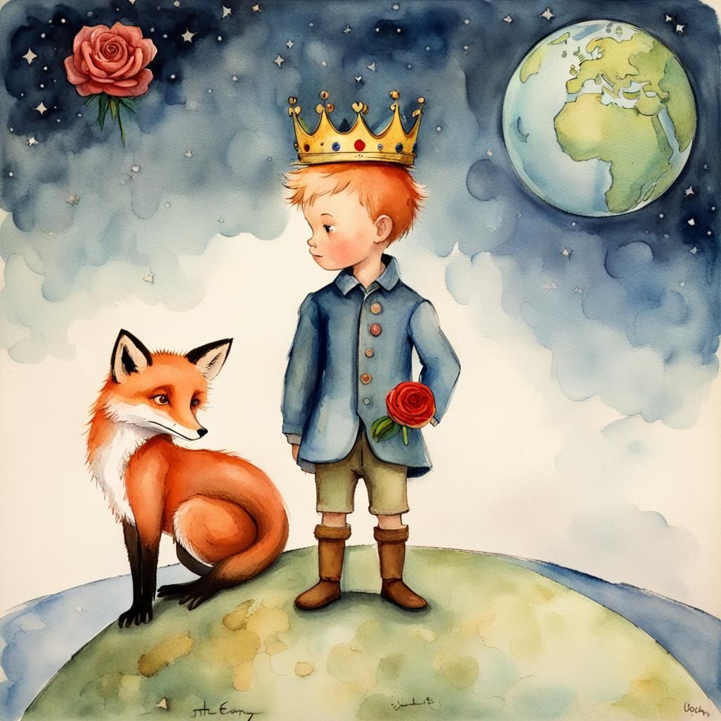"The Little Prince" Illustration 5 - AI Generated Artwork - NightCafe ...