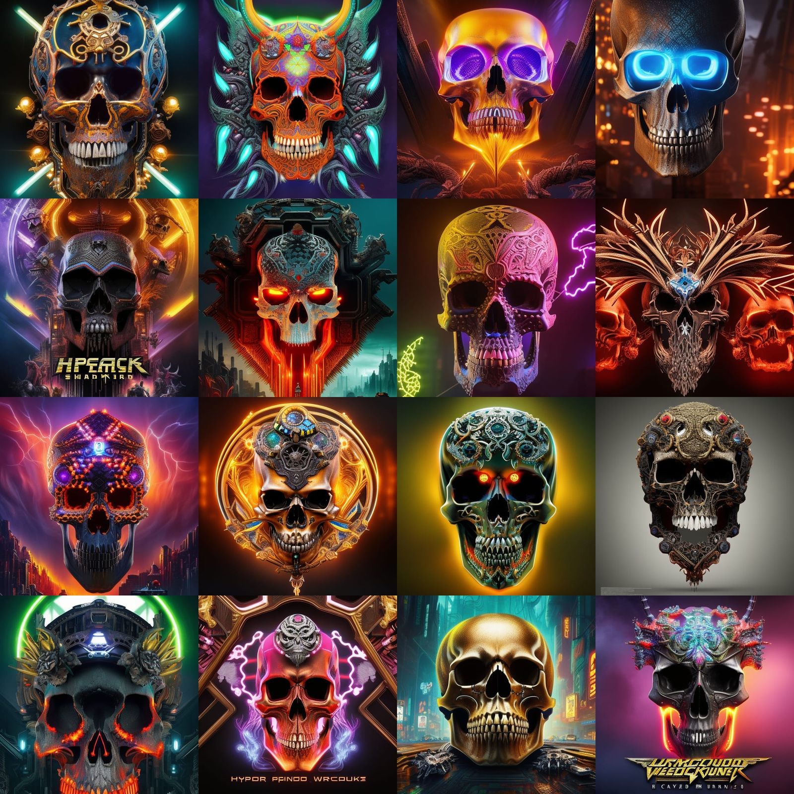 Cyber-Wild Medieval Skull - AI Generated Artwork - NightCafe Creator