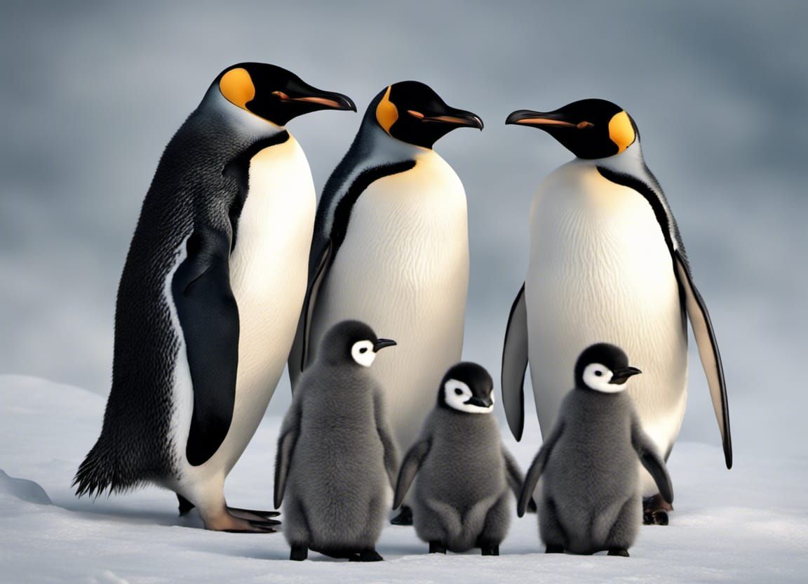 Penguins - AI Generated Artwork - NightCafe Creator