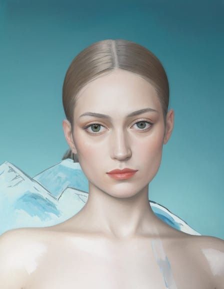 Impasto Painting Response to Olga - AI Art