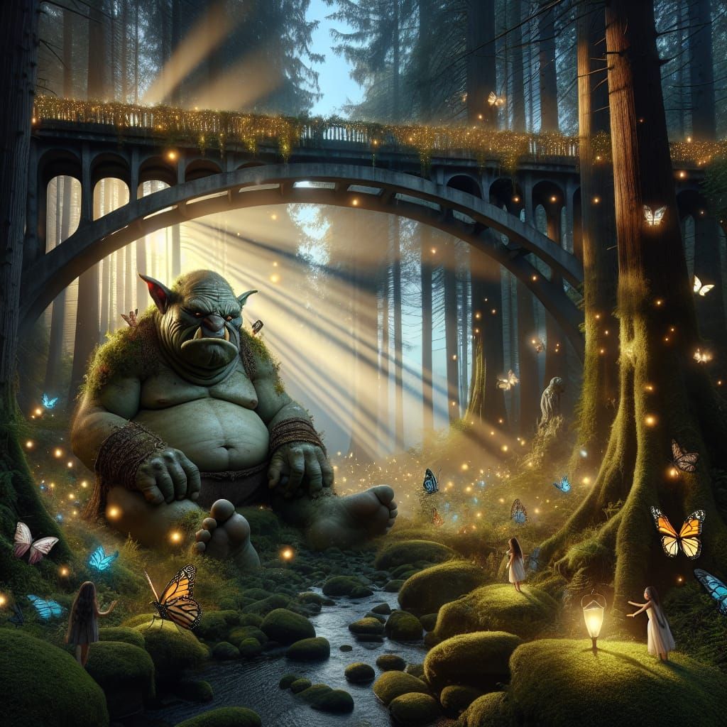 The bridge troll - AI Generated Artwork - NightCafe Creator