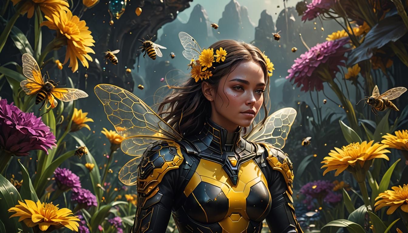 bee female - AI Generated Artwork - NightCafe Creator
