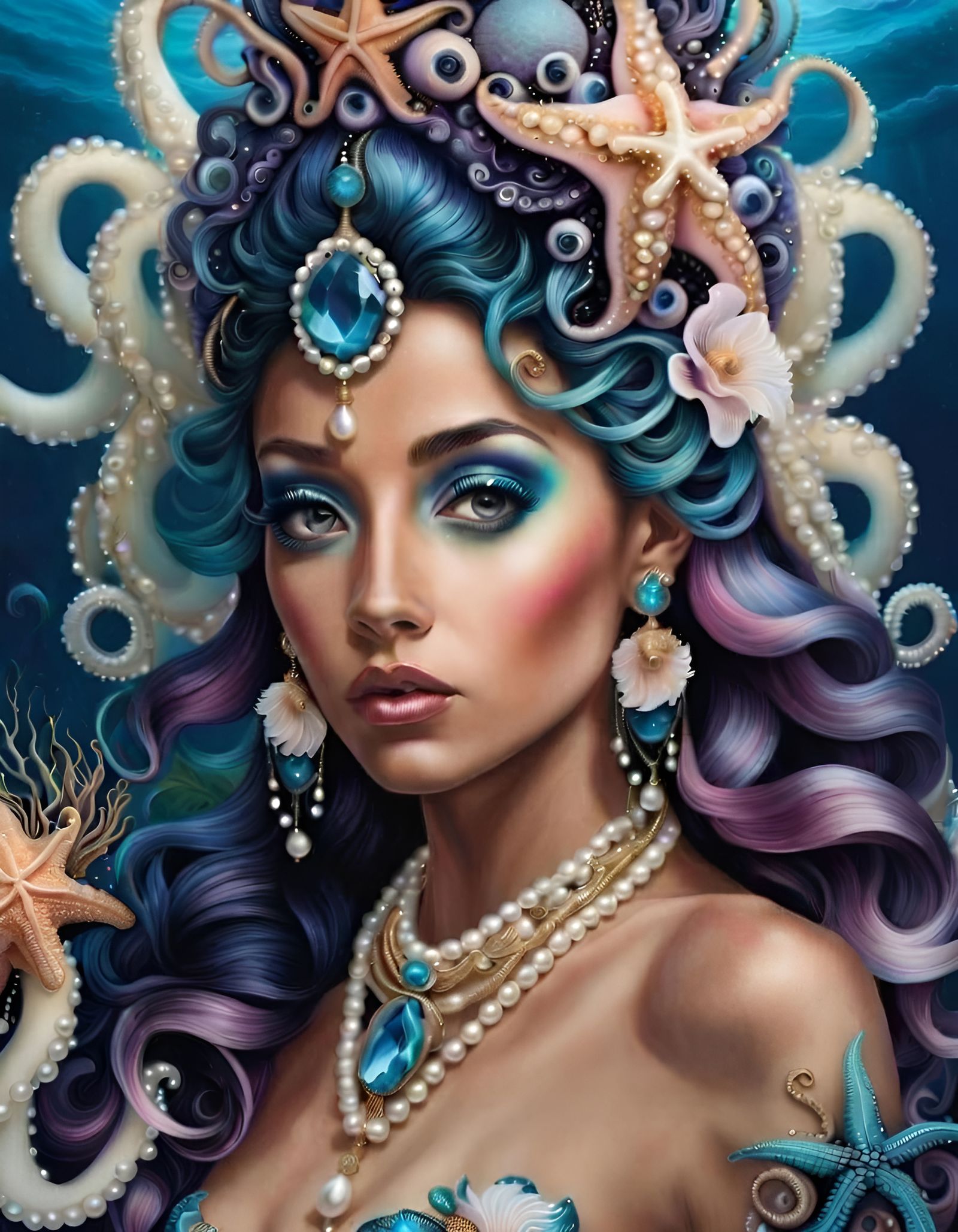 Goddess of the Sea - AI Generated Artwork - NightCafe Creator