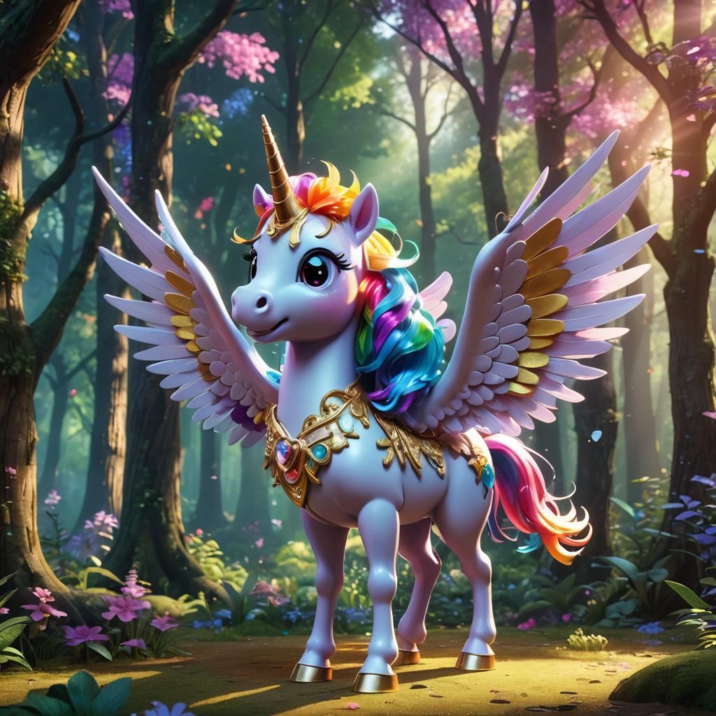 MLP Enchanted Forest - AI Generated Artwork - NightCafe Creator