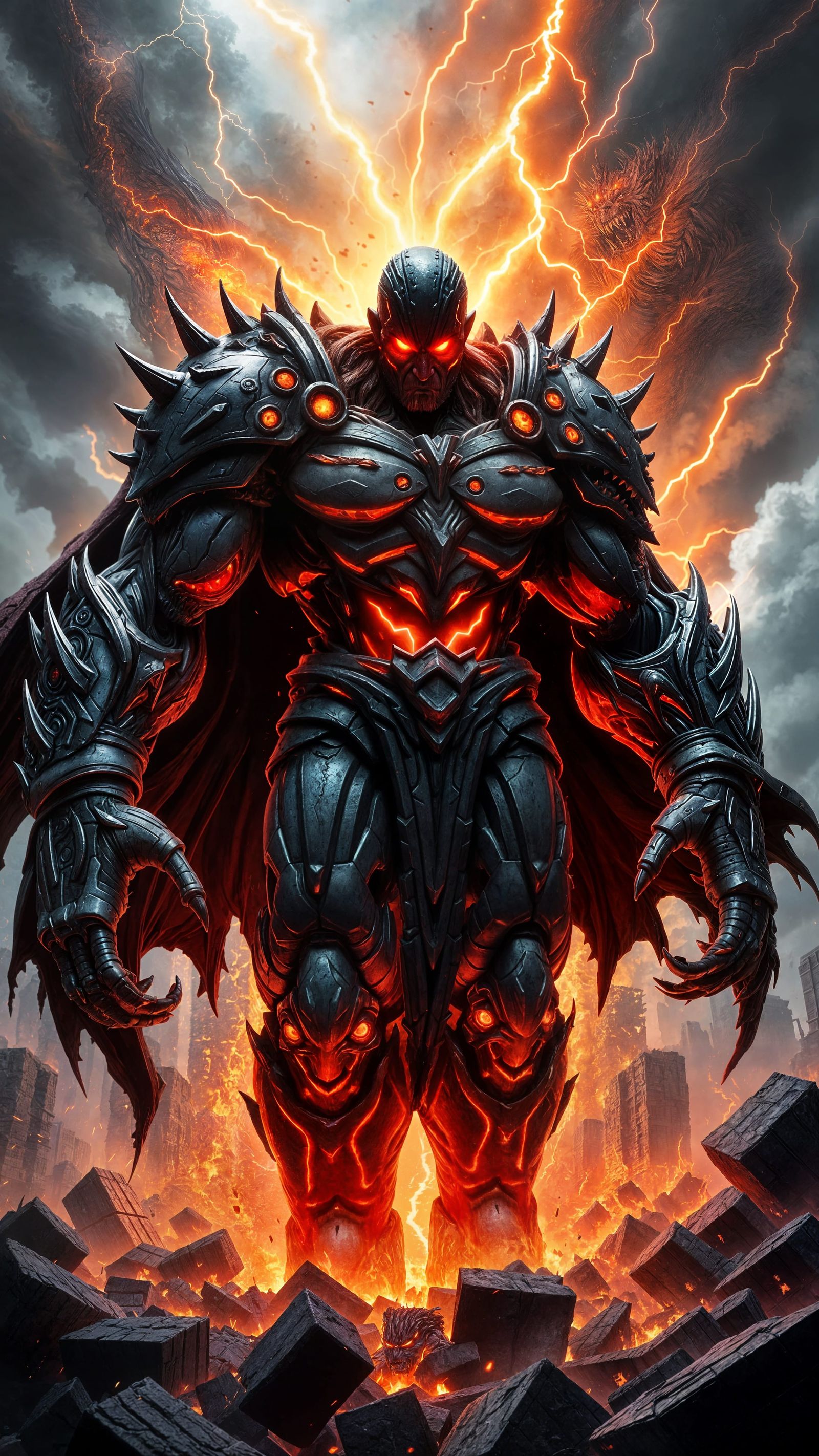 **Dreadforge, the Blood Titan** Forged in flame, bound by fury. **Dreadforge** walks — veins ...